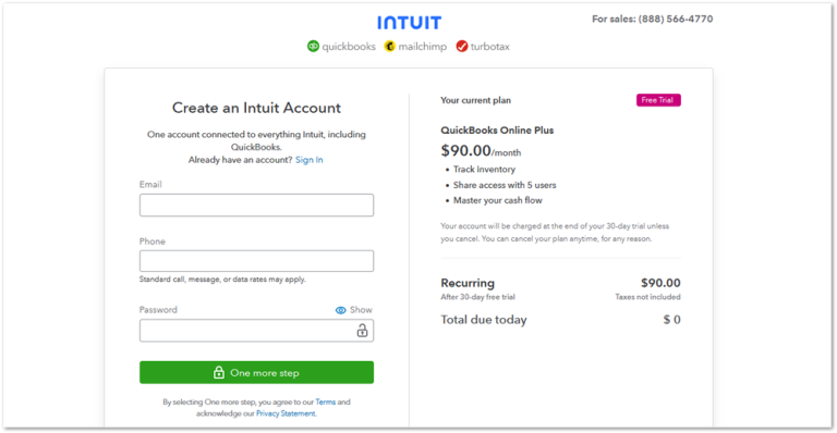 Quickbooks Online Free Trial - 30 Day Trial on All Plans
